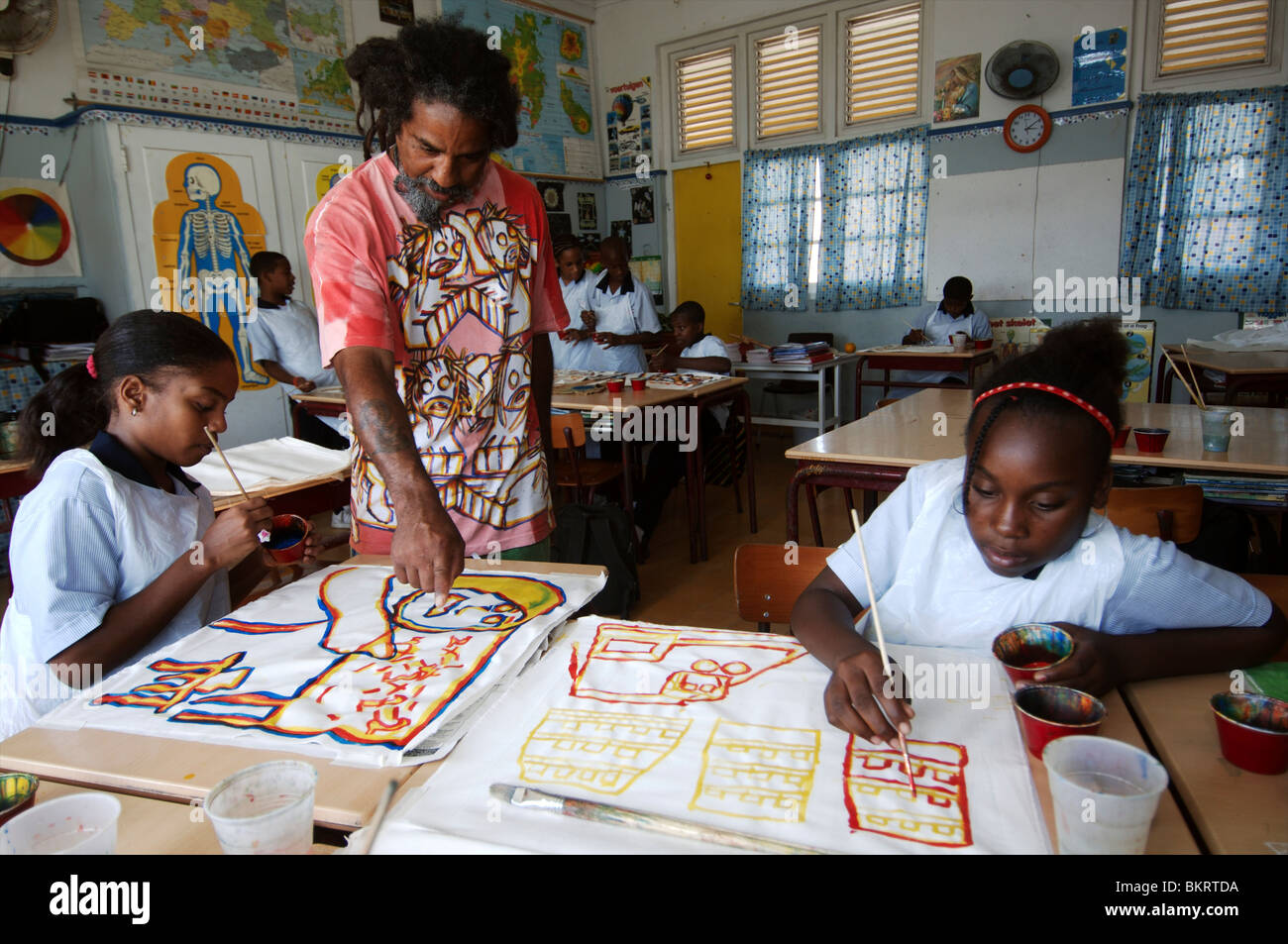 Curacao, Willemstad, primary school Stock Photo - Alamy