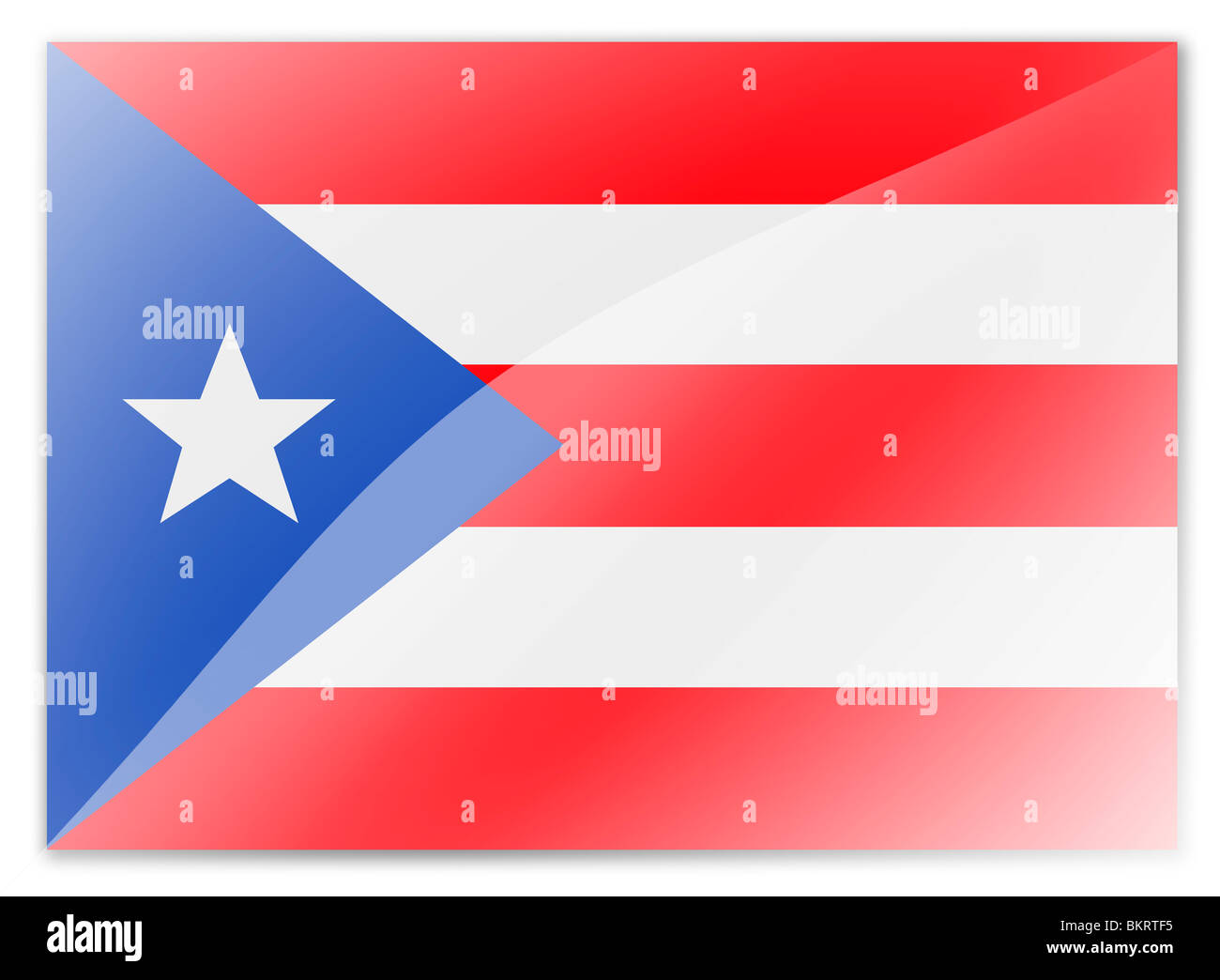 Puerto Rico flag Stock Photo - Alamy