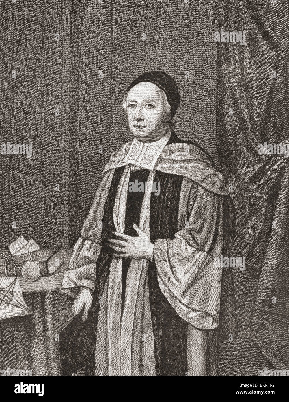 John Wallis, 1616 to 1703. English mathematician Stock Photo - Alamy