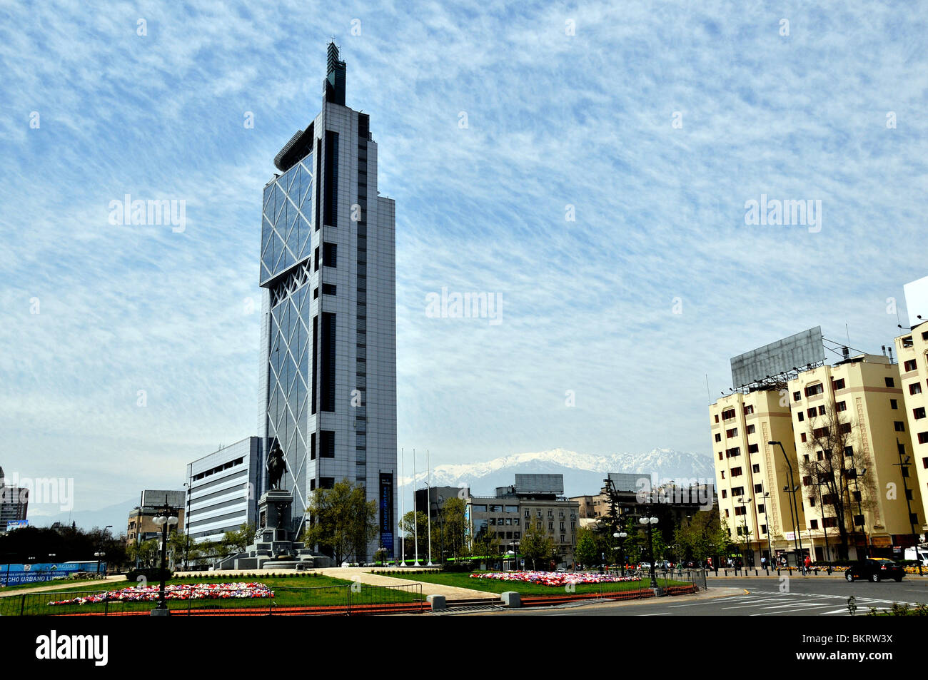 Telefonica tower, Santiago, Chile Stock Photo - Alamy