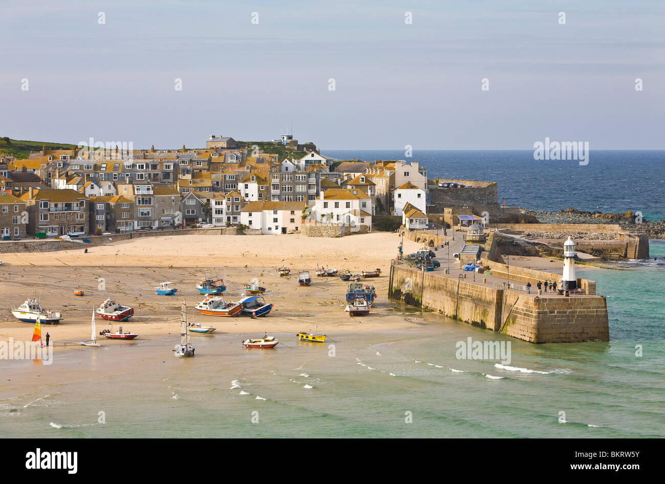 St Ives Cornwall Seafront Stock Photo - Alamy