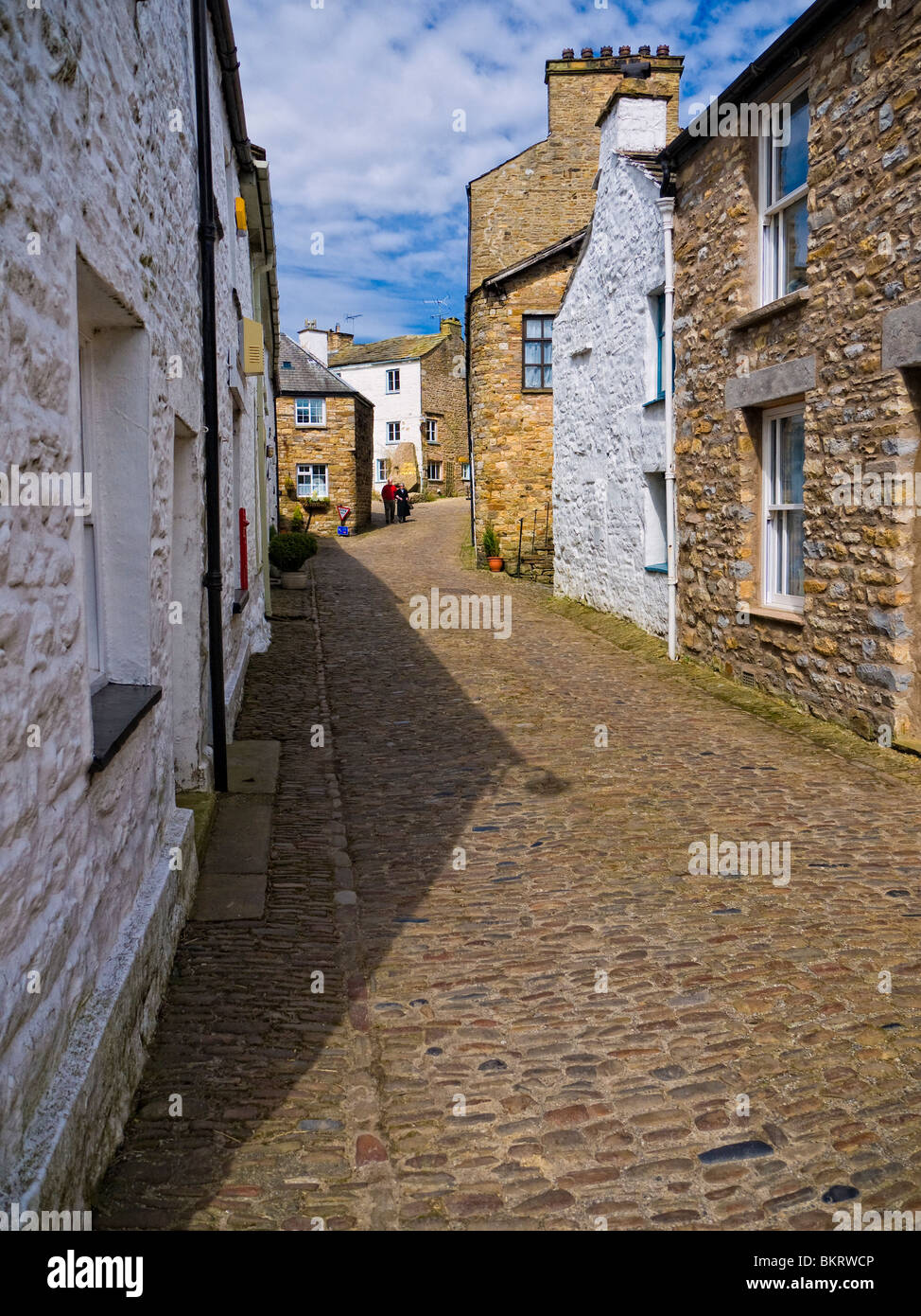 Cobbled Street Village Centre Dent Dentdale Yorkshire Dales National ...