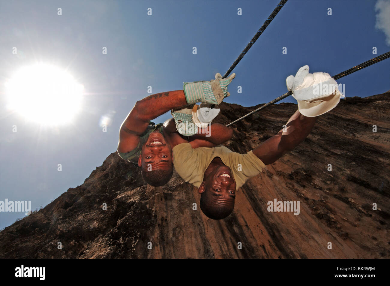 Curacao, Antmil recruts are training on Seru Pretu mountain Stock Photo ...