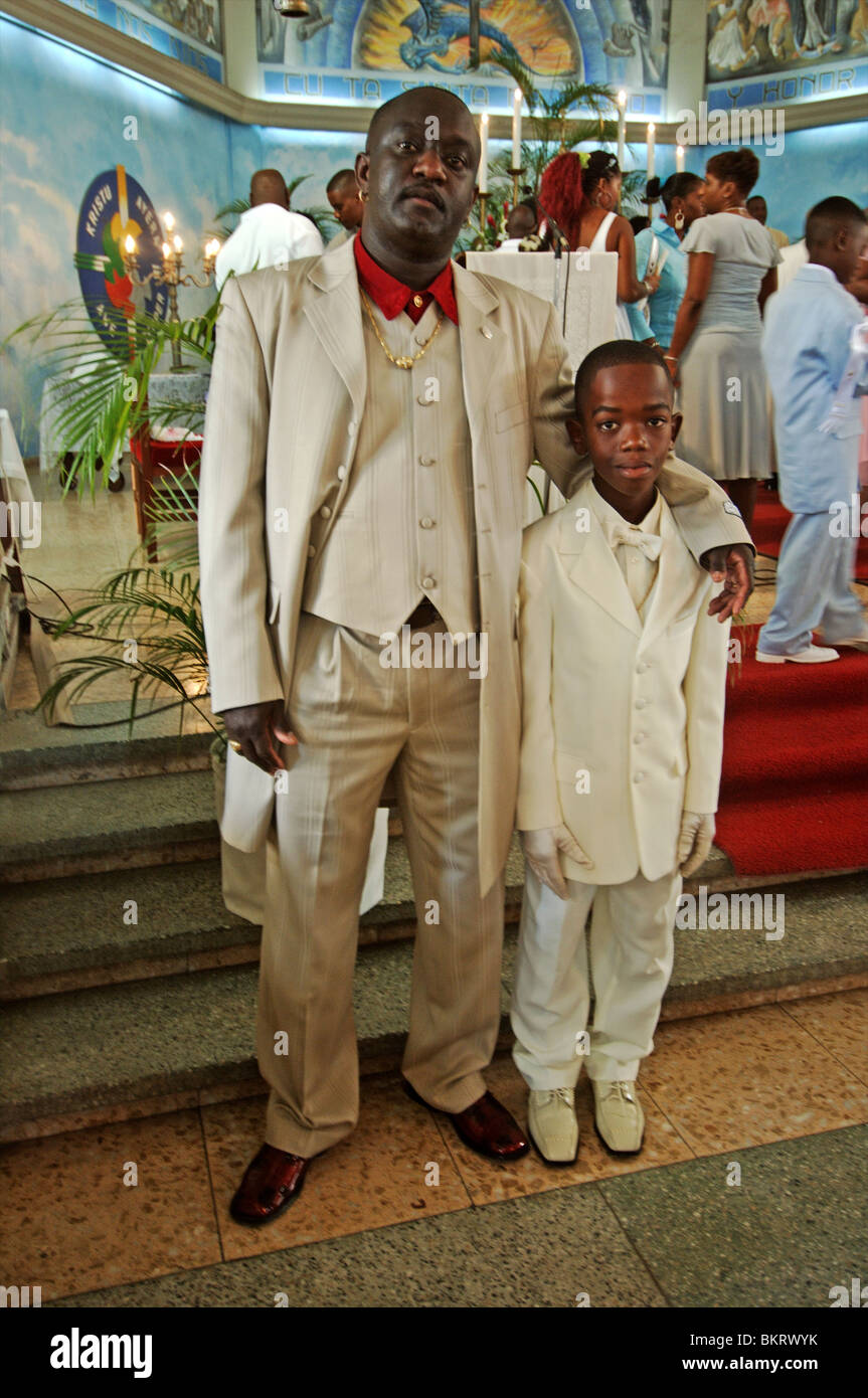 Curacao, Otrobanda, the first holy communion is celibrated during ...