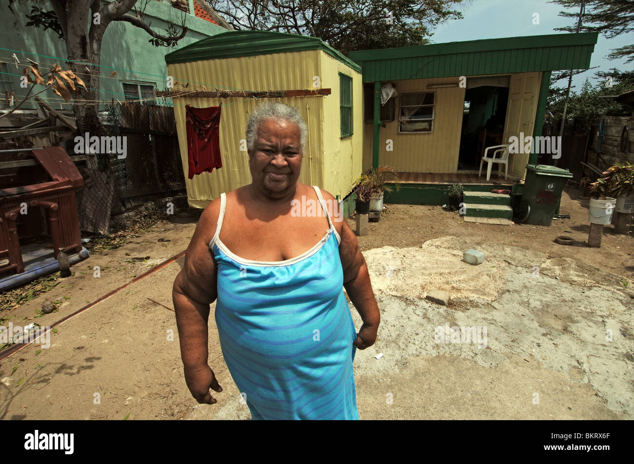 Curacao, Otrobanda, people live in small makeshift houses Stock Photo ...
