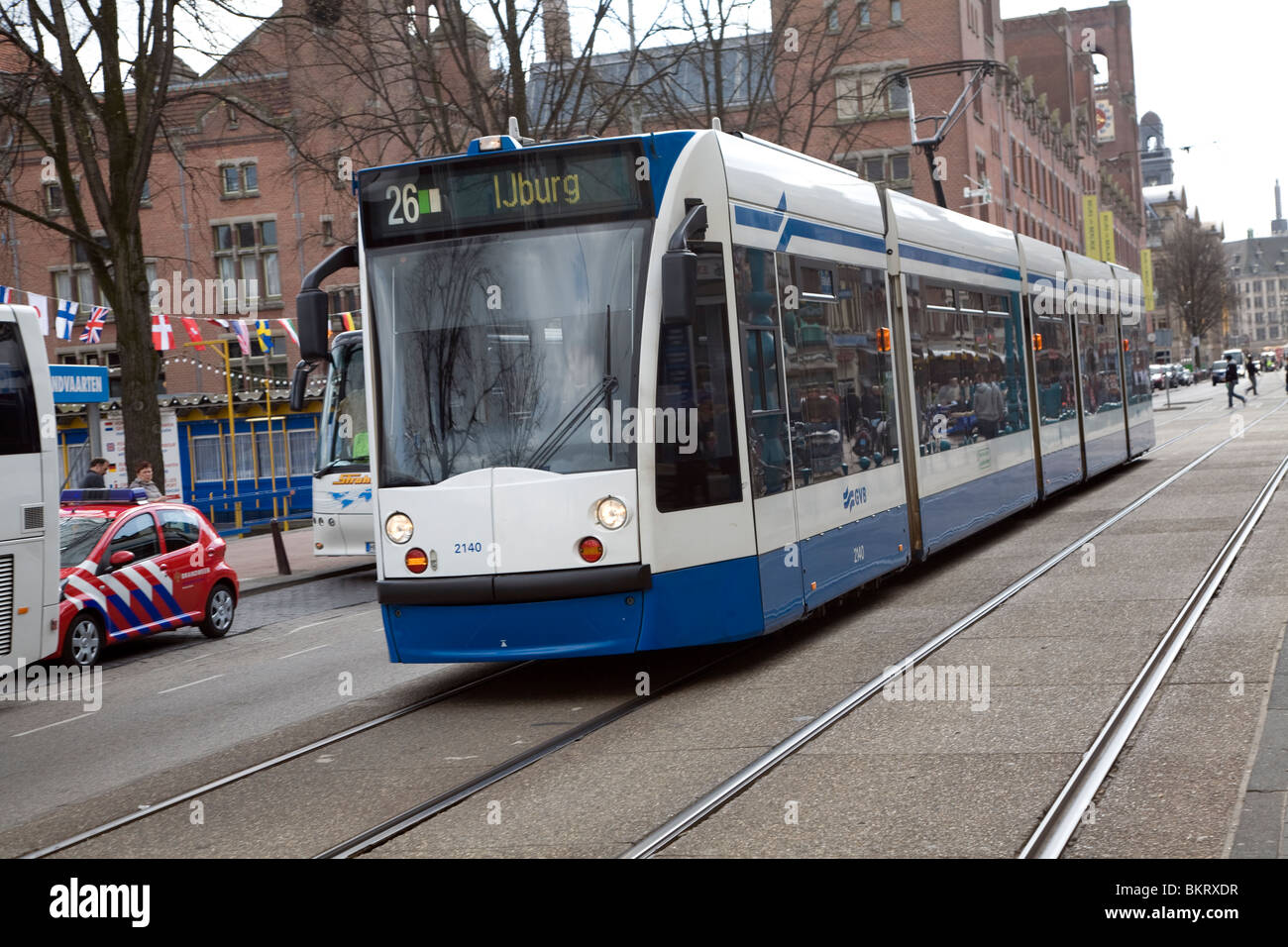 Tram street amsterdam holland hi-res stock photography and images - Alamy