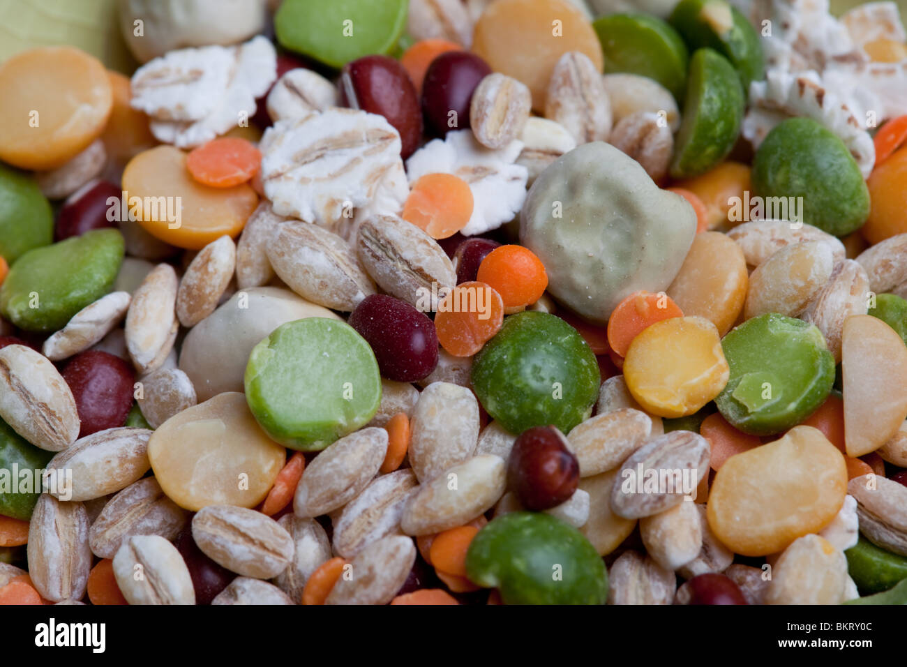 Dried ingredients for a vegetable soup Stock Photo - Alamy
