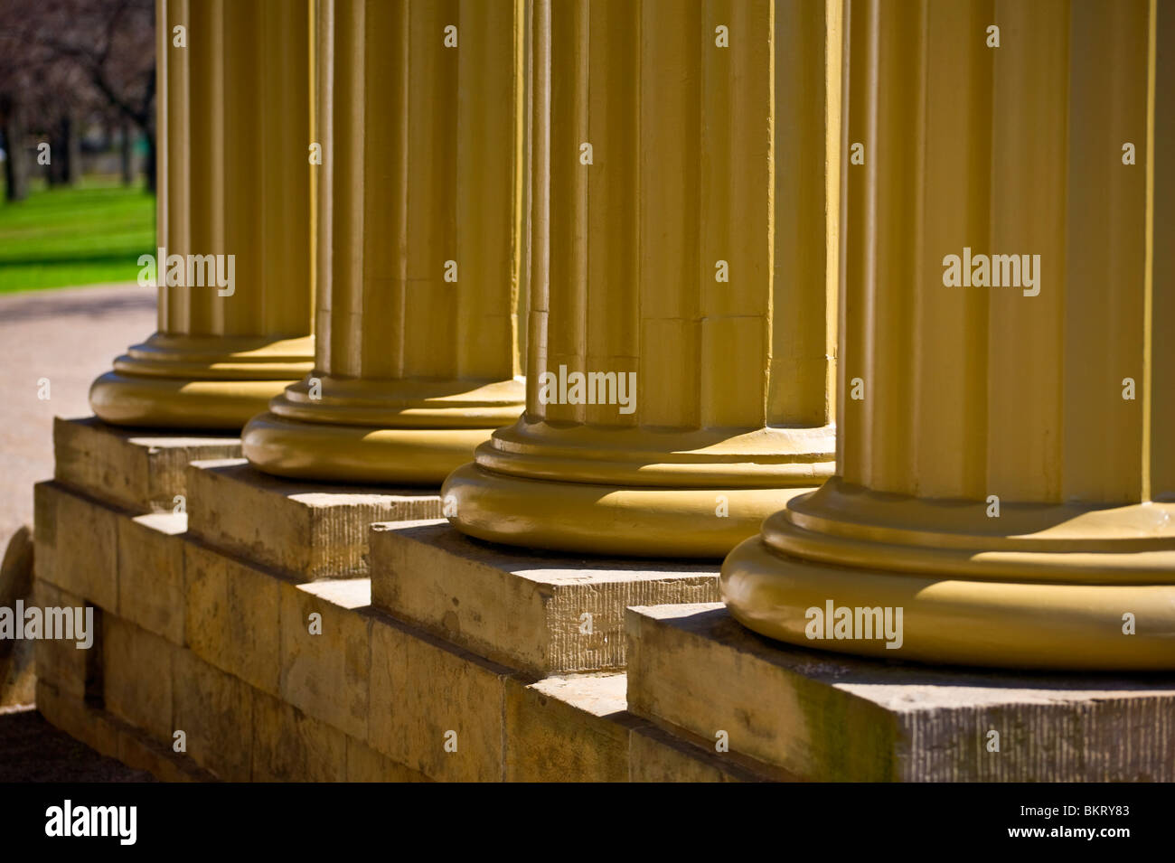 Detail of columns Dundurn castle Hamilton ON Canada Stock Photo - Alamy