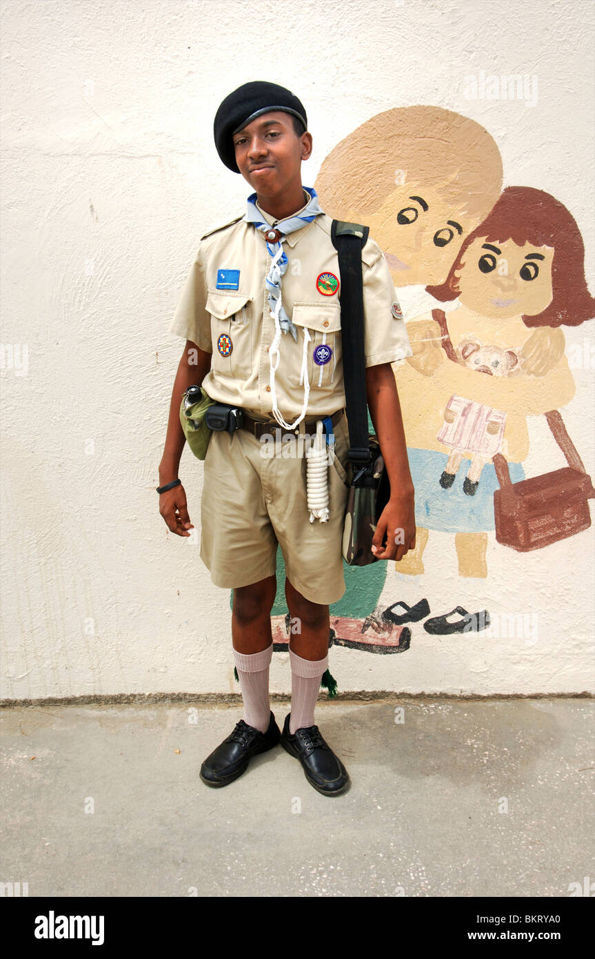 Curacao, seru fortuna, boyscout Stock Photo - Alamy