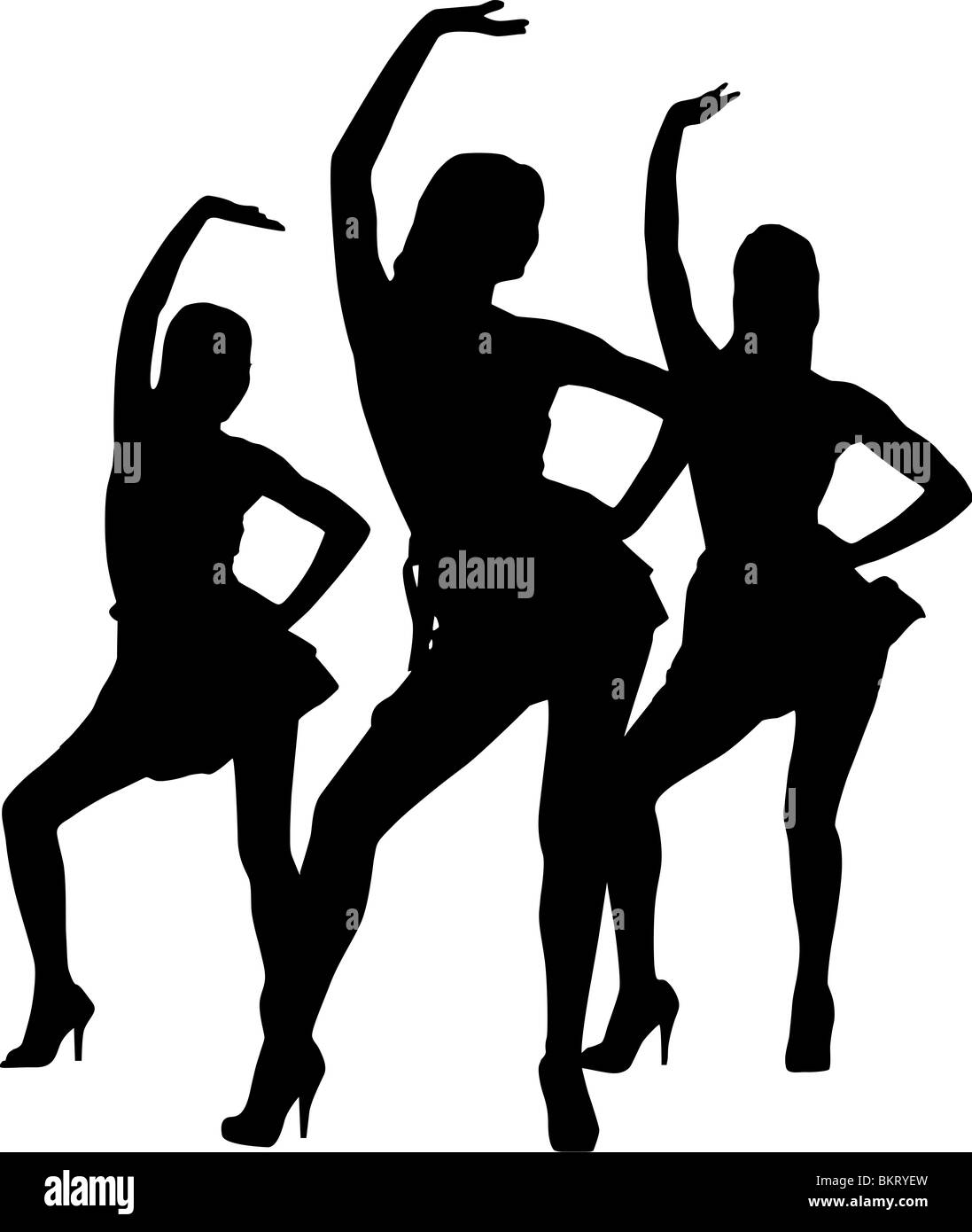 Drill Team Dance Silhouette