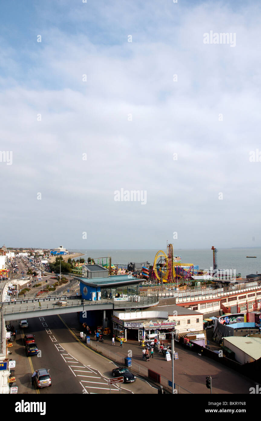 A view of southend funfair from a high point Stock Photo - Alamy