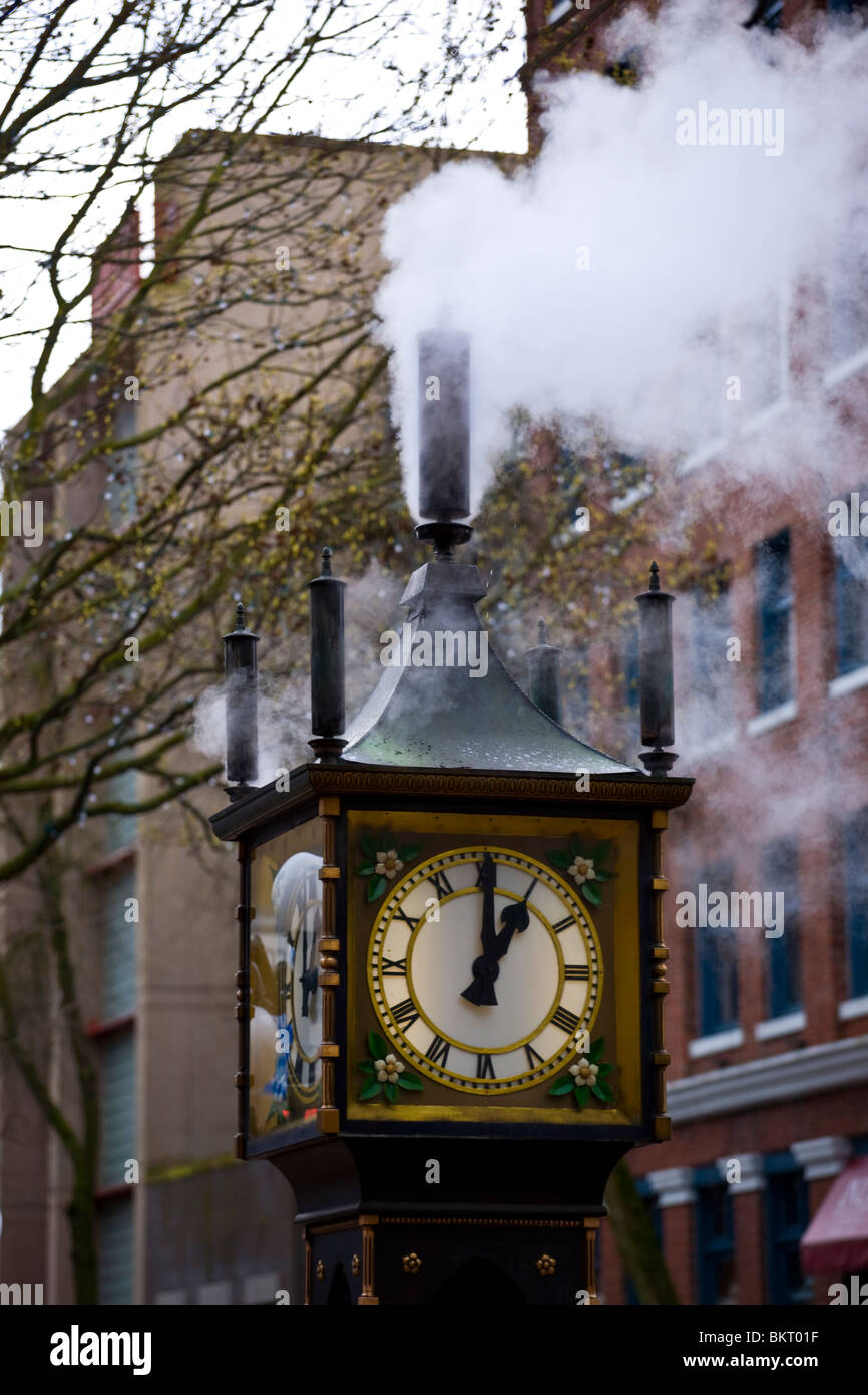 Steam clock Gastown Vanvouver BC Canada Stock Photo - Alamy