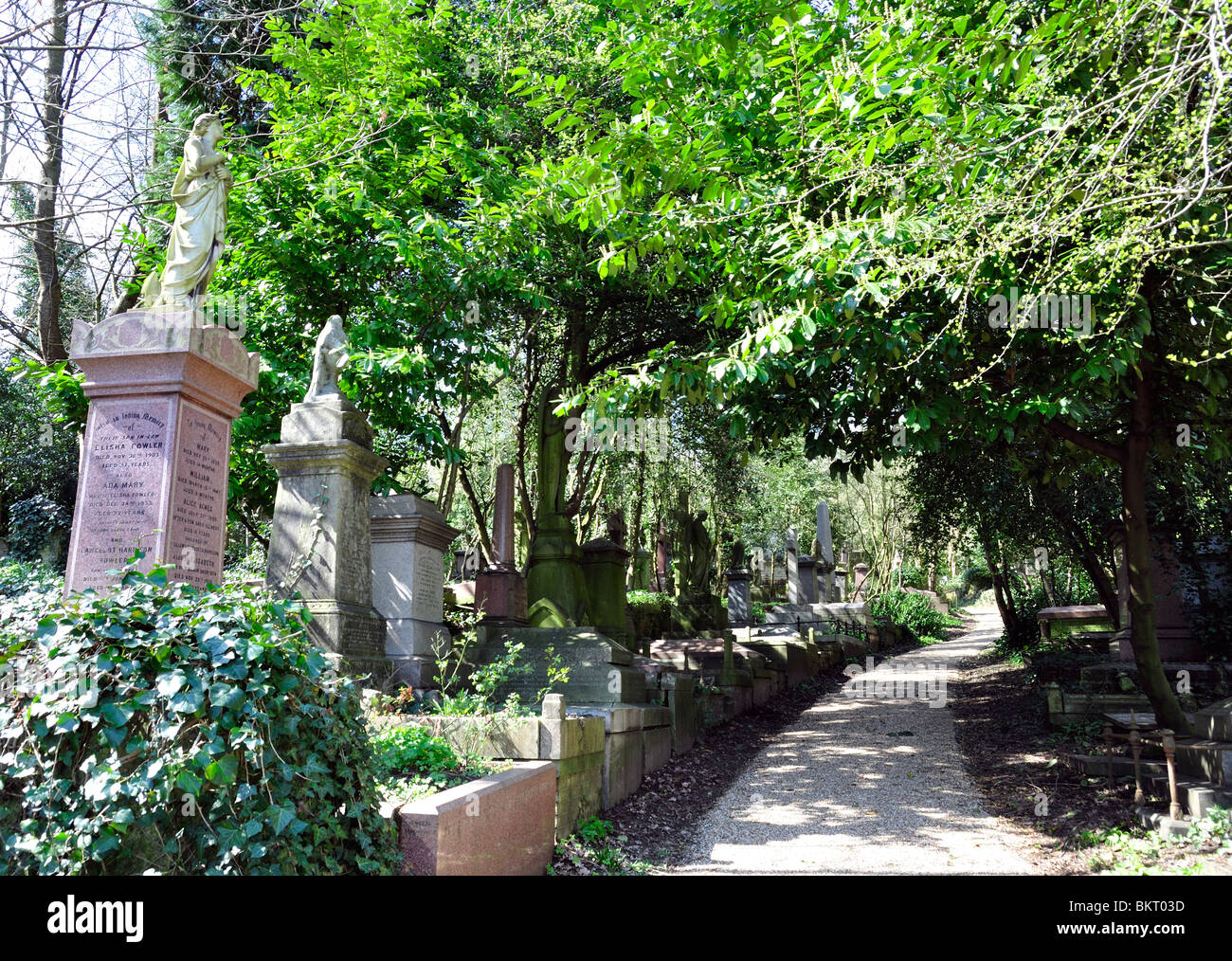 Victorian tombs in Highgate Cemetery West, London Stock Photo - Alamy