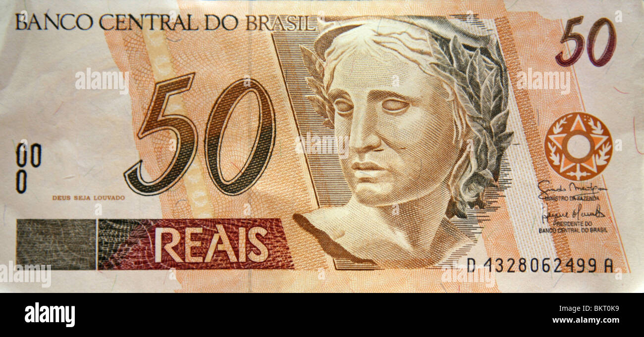 Rial are the Brazilian currency Stock Photo - Alamy