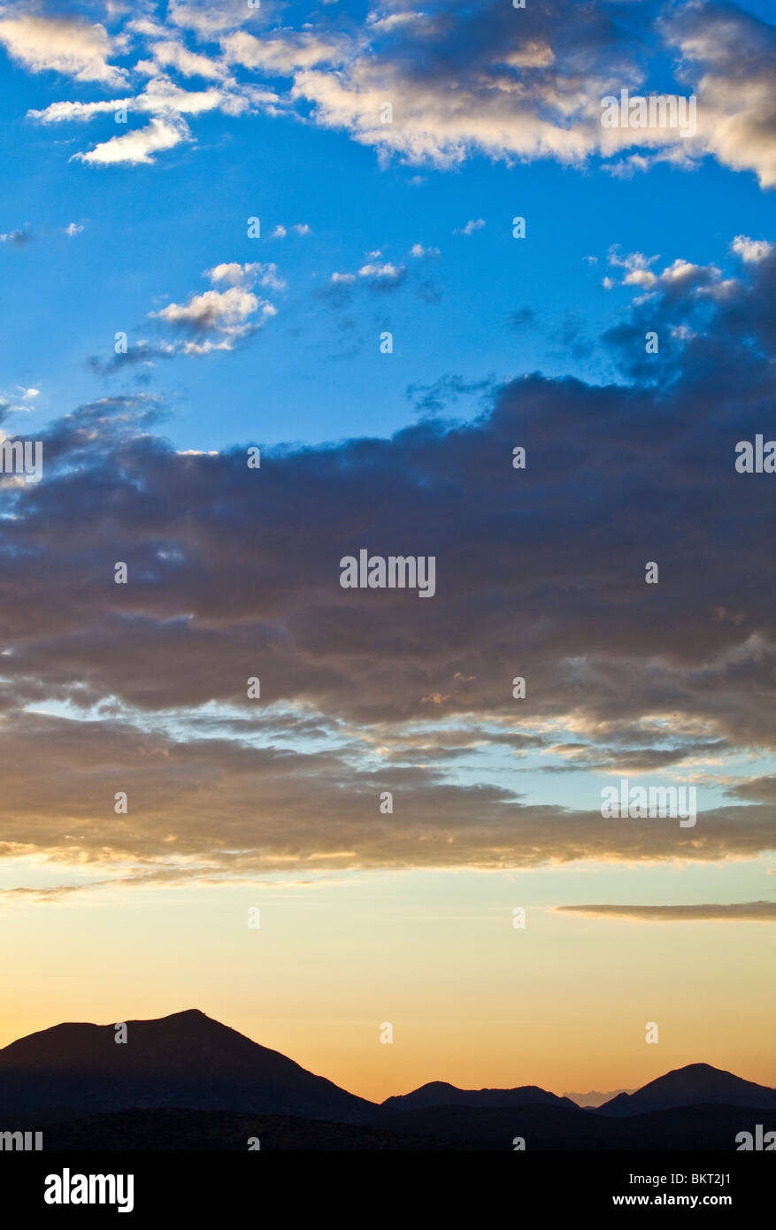 Namibia,sunset landscape in the Omaruru reserve Stock Photo - Alamy
