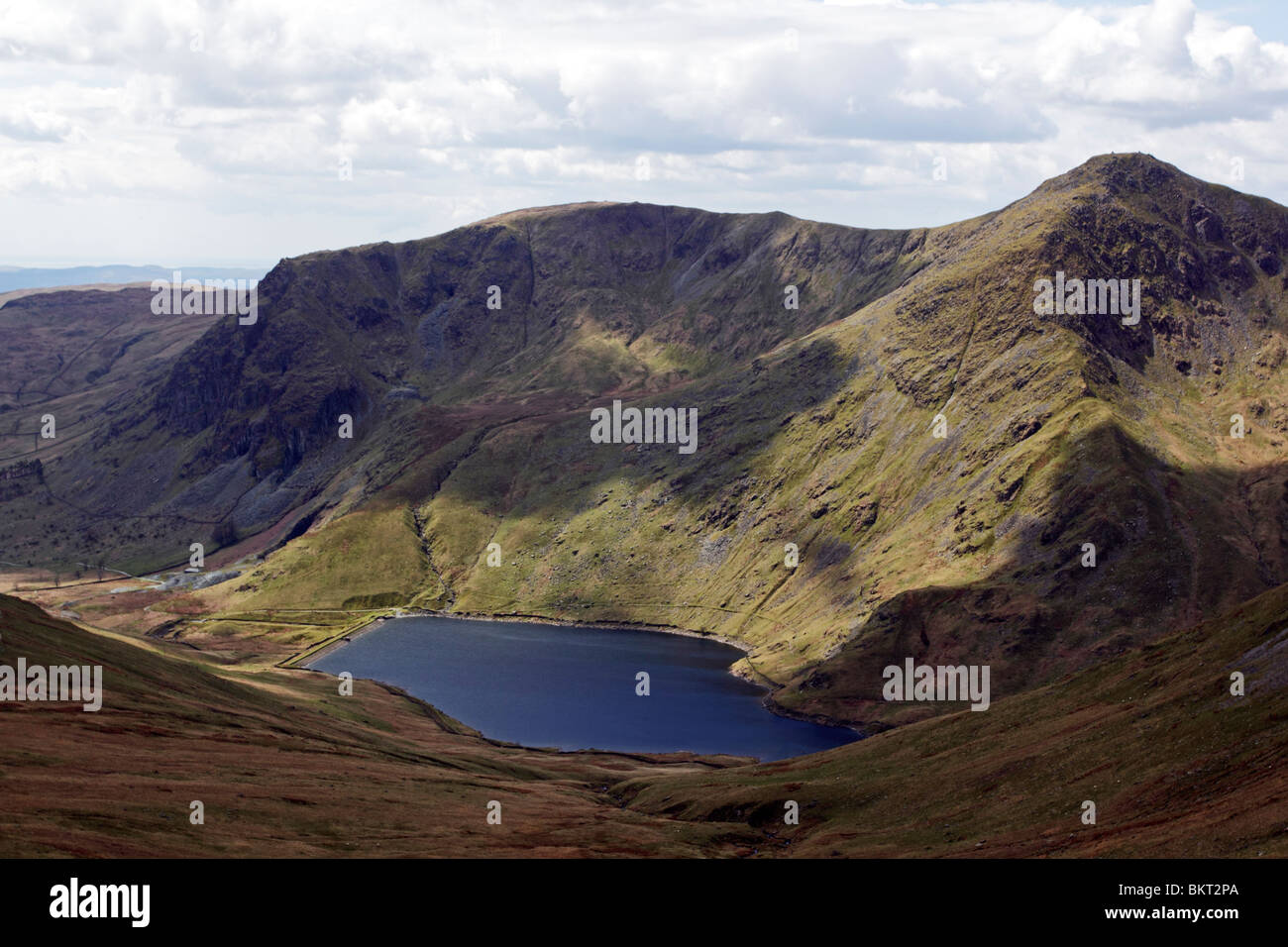 Ill Bell and Kentmere reservoir as seen from Harter Fell Stock Photo ...