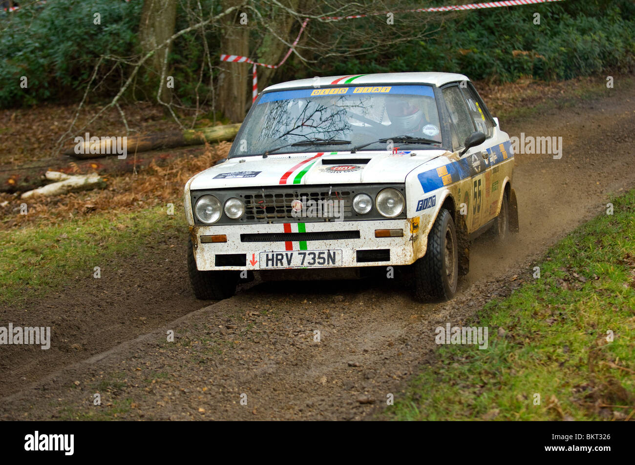 Rally Card in the mud Stock Photo - Alamy