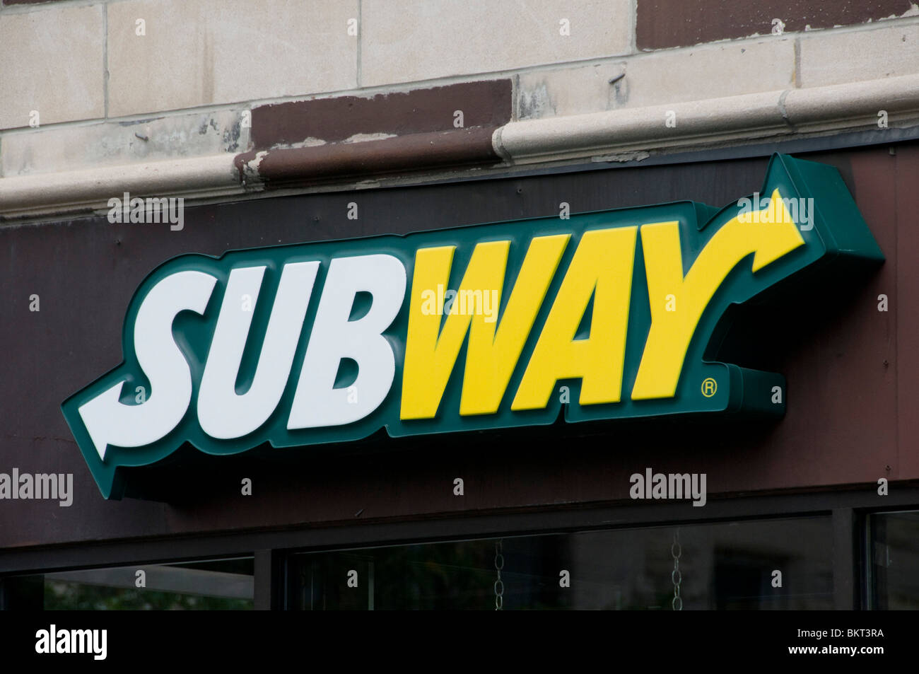 Subway Chain sign Montreal Canada Stock Photo - Alamy