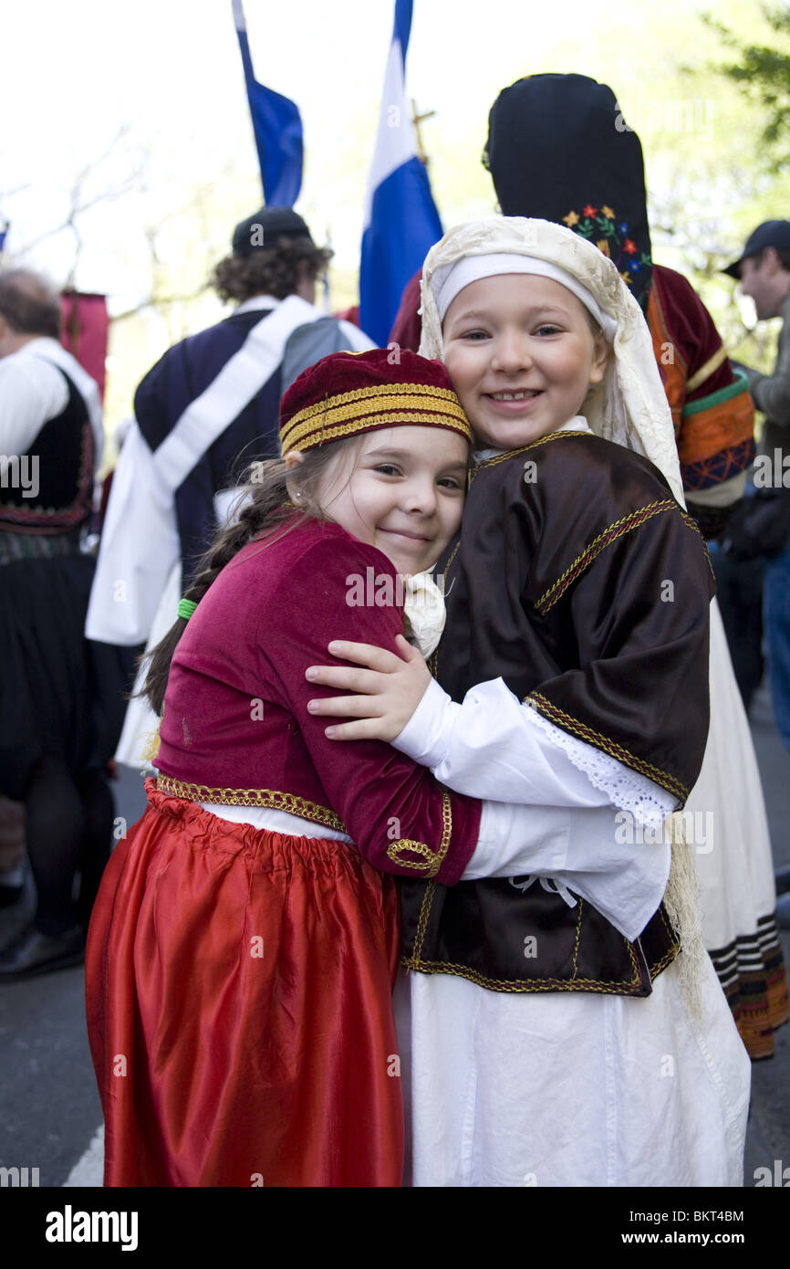 Greek Americans participate in the annual Greek Independence Day Parade ...