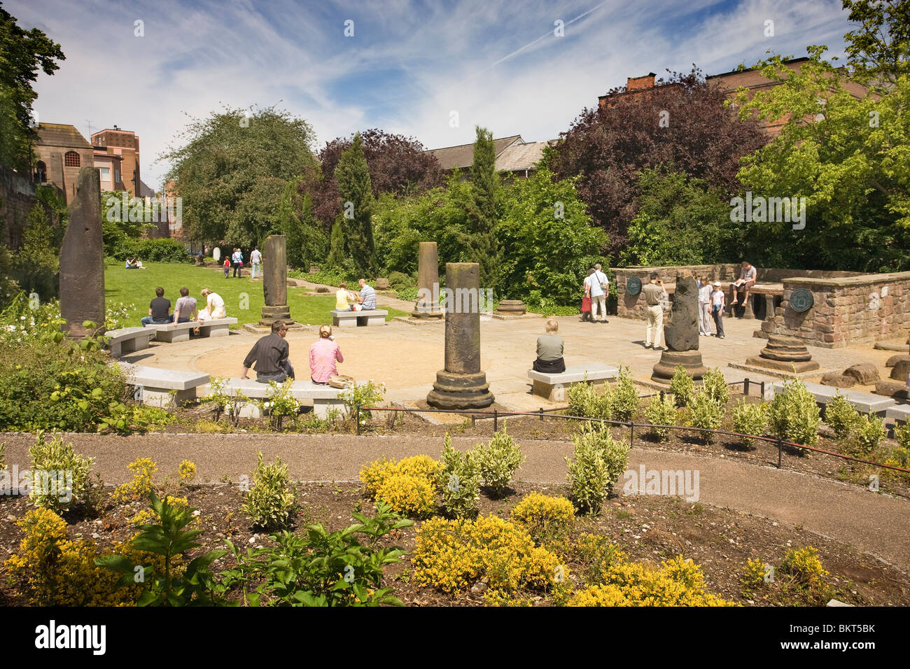 Roman Gardens, Chester, England Stock Photo - Alamy