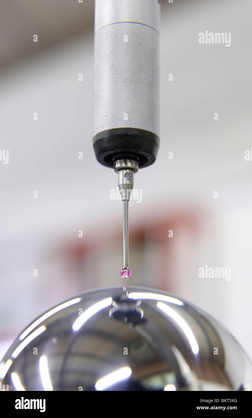 close up view of a multi sensor probe checking measurements Stock Photo ...