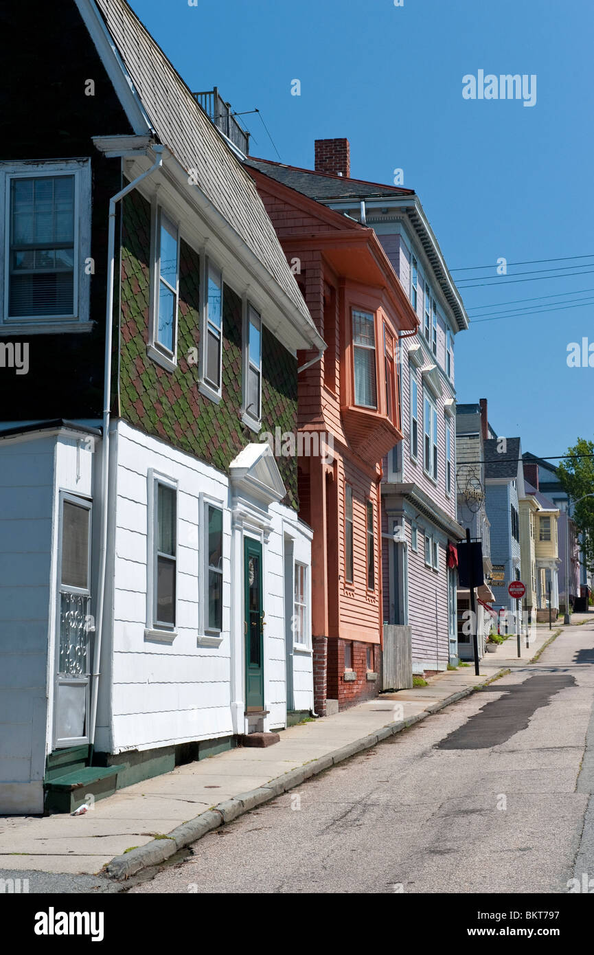 Residential Street Scene and Art Gallery Shop, Newport Rhode Island ...