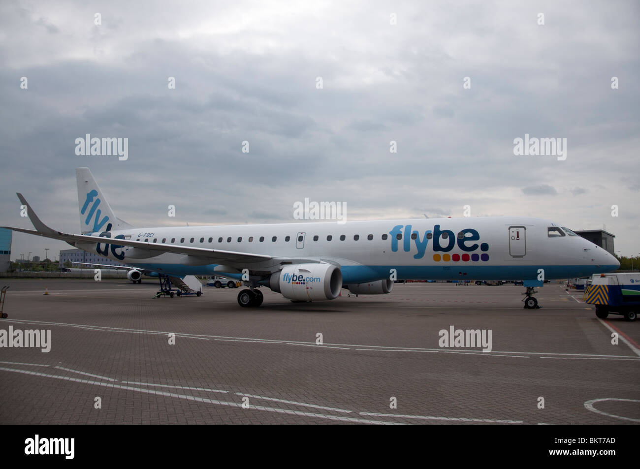 A flybe airplane parked at Southampton Airport Stock Photo - Alamy