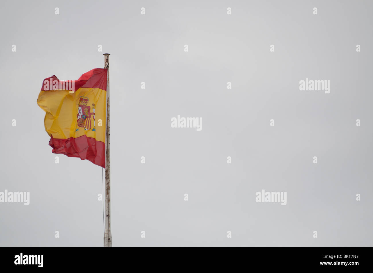 A Spanish flag flying in Las Palmas, Gran Canaria Stock Photo - Alamy
