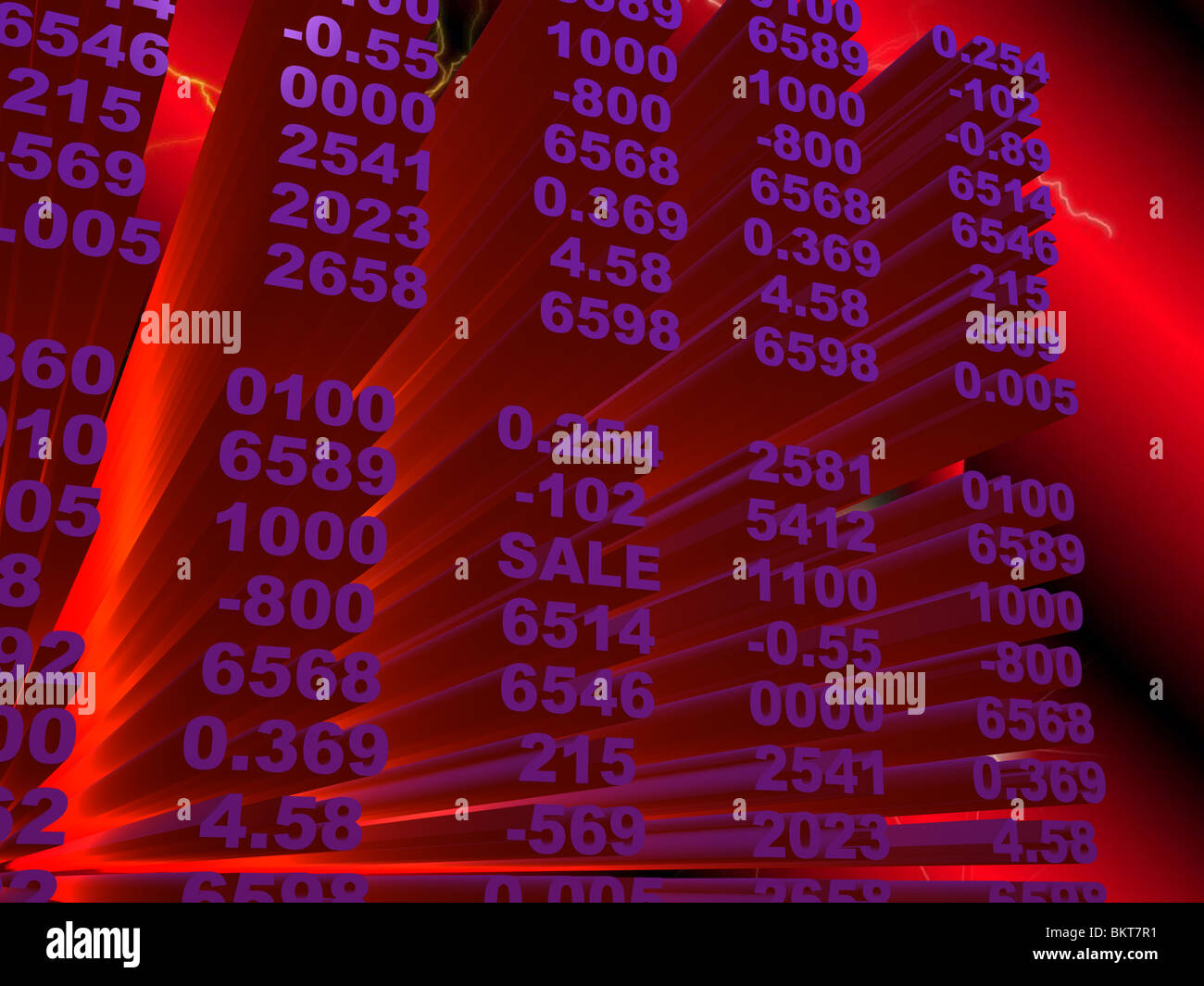 3d illustration of number background Stock Photo - Alamy