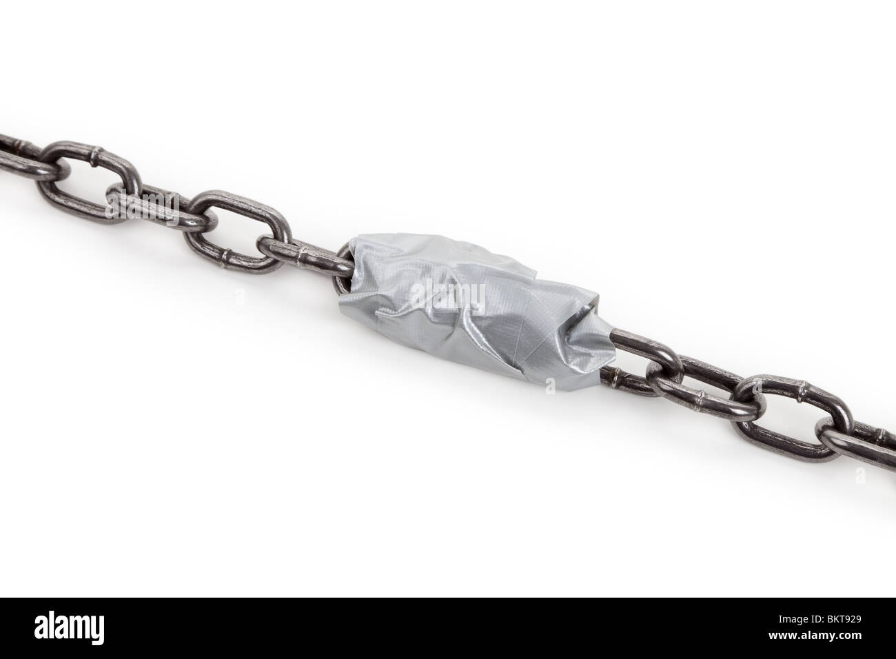 Chain and Duct Tape, business concept Stock Photo - Alamy
