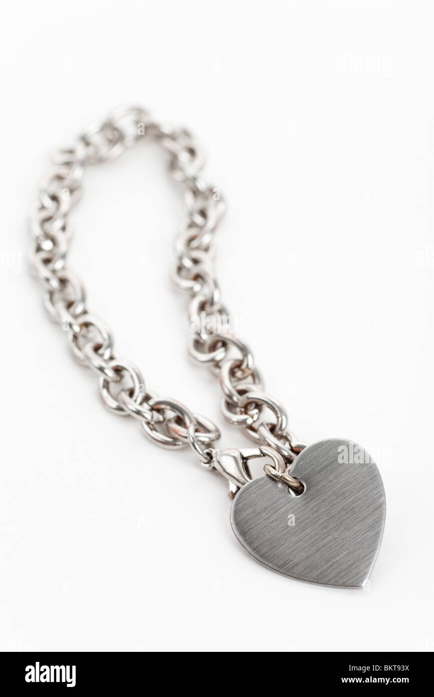 Chain and Heart Shape close up Stock Photo - Alamy