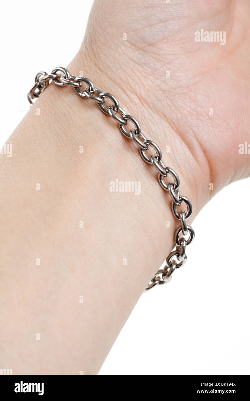 Silver arm bracelet hi-res stock photography and images - Alamy