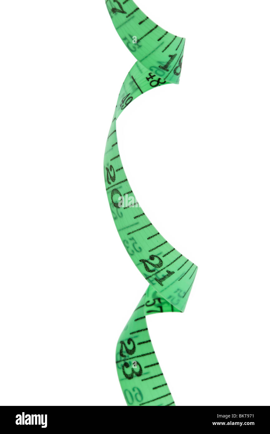 Green Tape Measure close up Stock Photo - Alamy