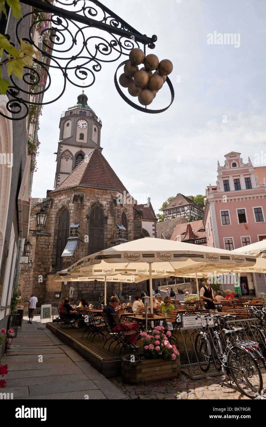 Frauenkirche and Markt Platz, Meissen, Saxony, Germany Stock Photo - Alamy