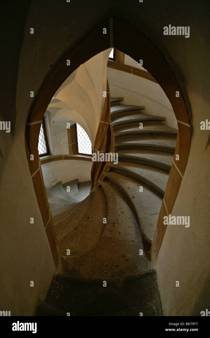 Staircase inside german castle hi-res stock photography and images - Alamy