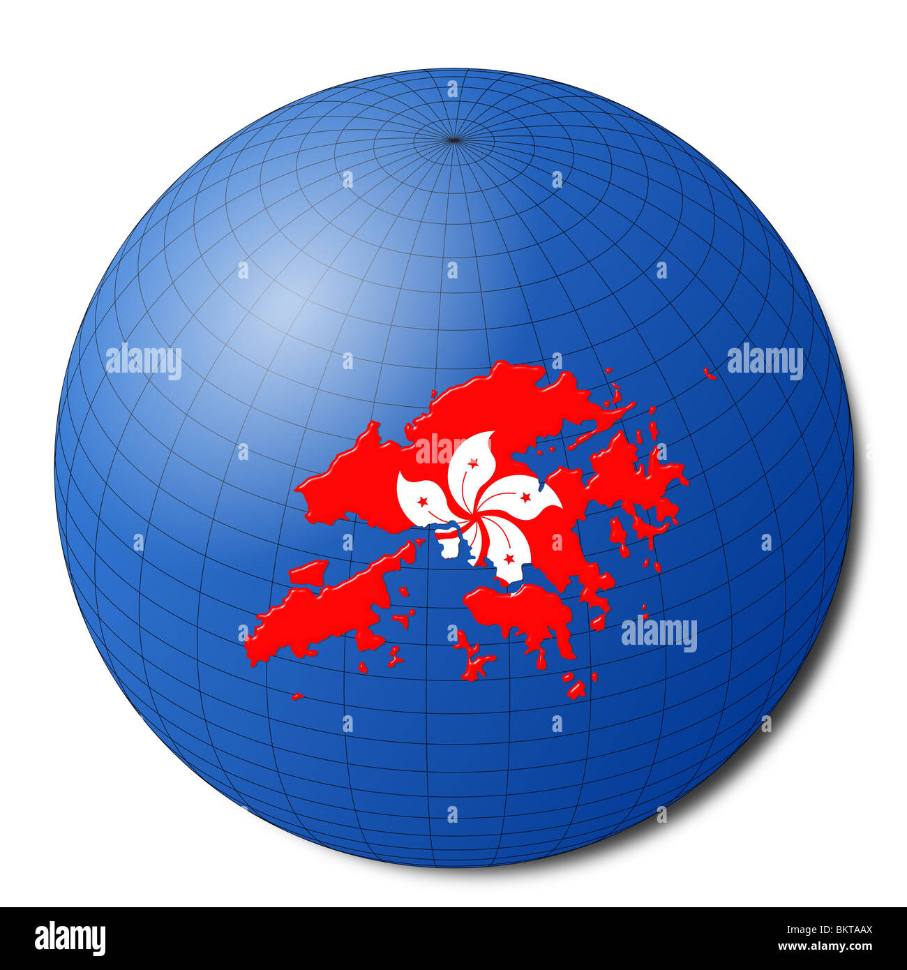 Hong kong on map hi-res stock photography and images - Alamy