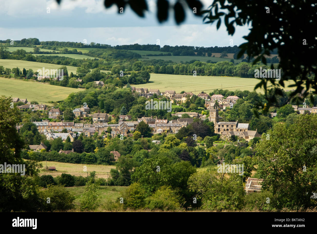 View towards Blockley village, Gloucestershire, UK Stock Photo - Alamy