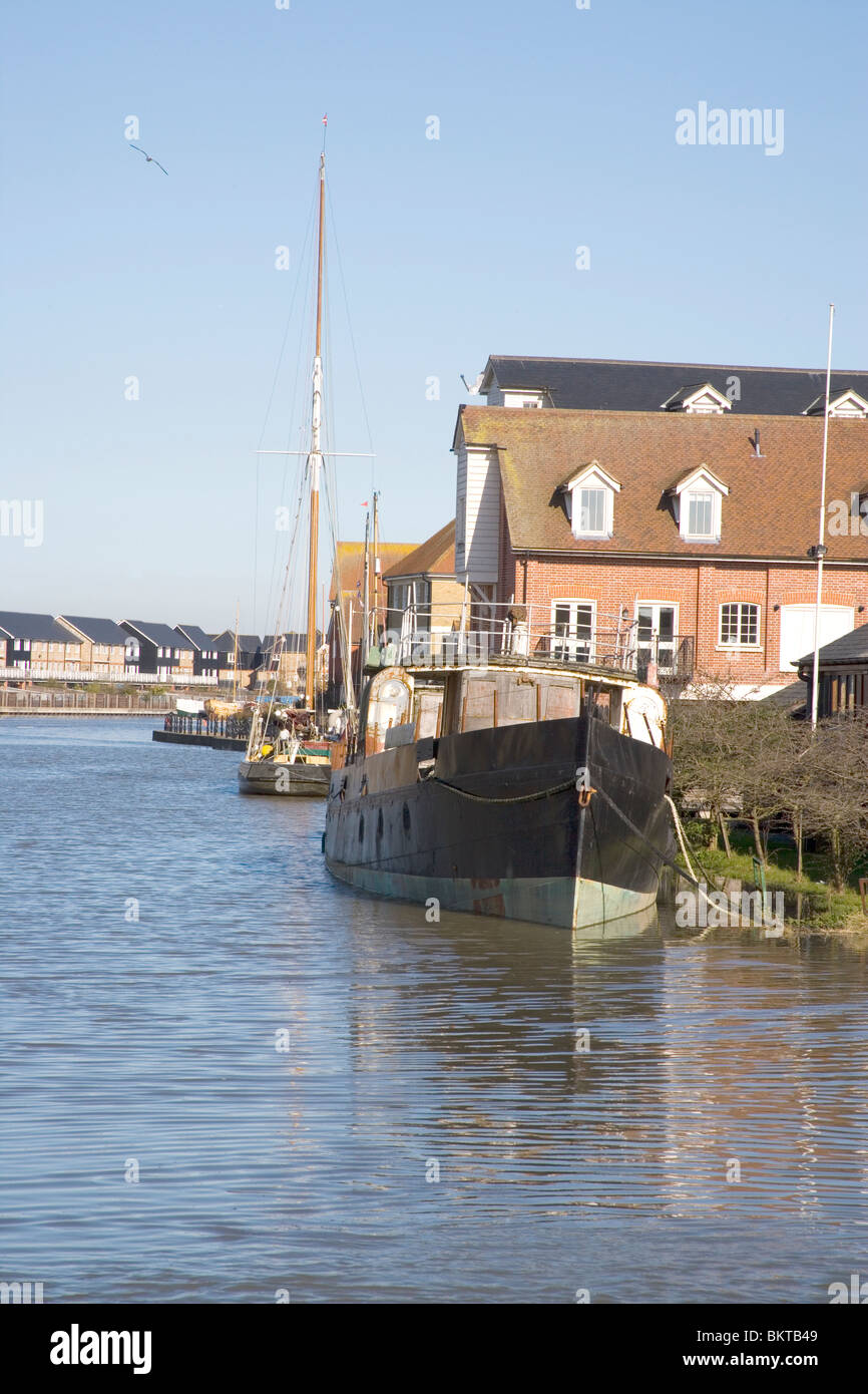 Faversham creek in north Kent Stock Photo - Alamy