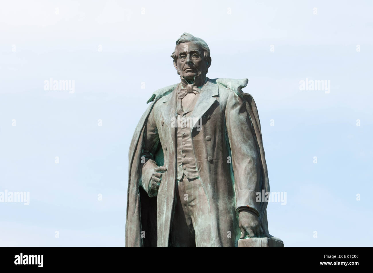 Statue of William Hamilton Merritt, who championed the builing of the ...