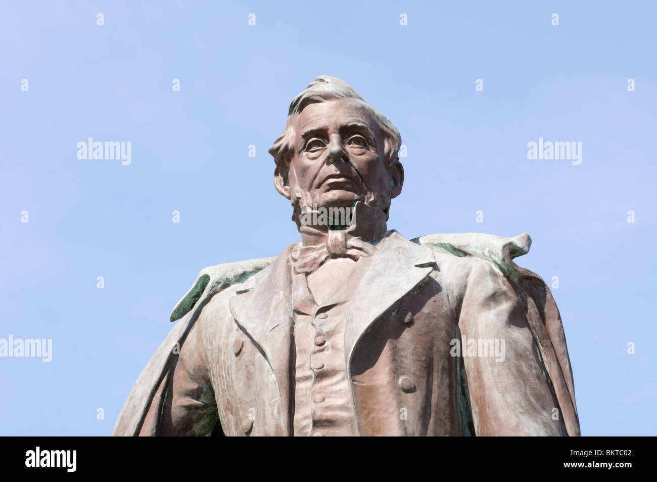 Statue of William Hamilton Merritt, who championed the builing of the ...