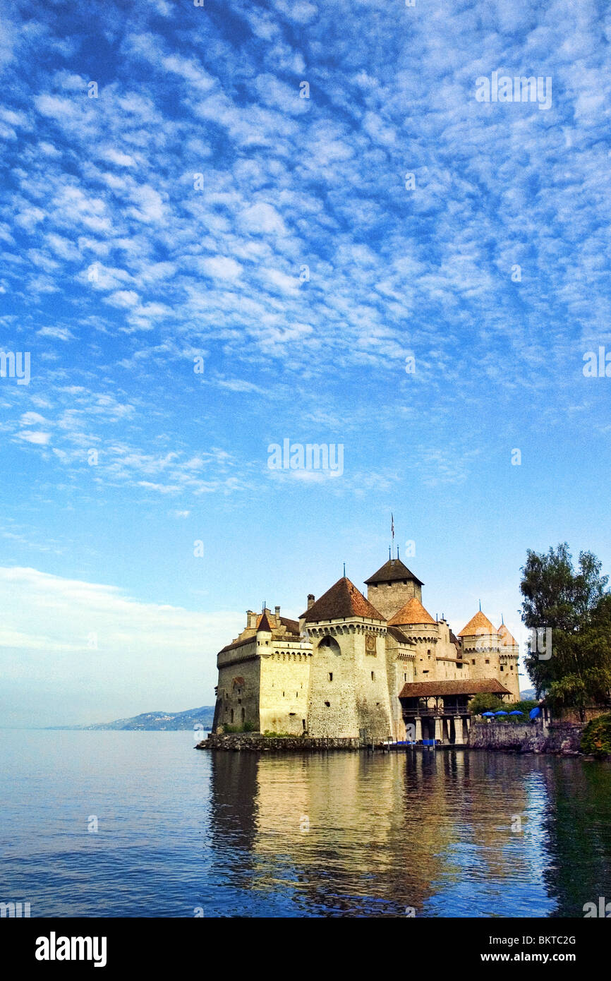 Medieval castle of Chillon Stock Photo - Alamy