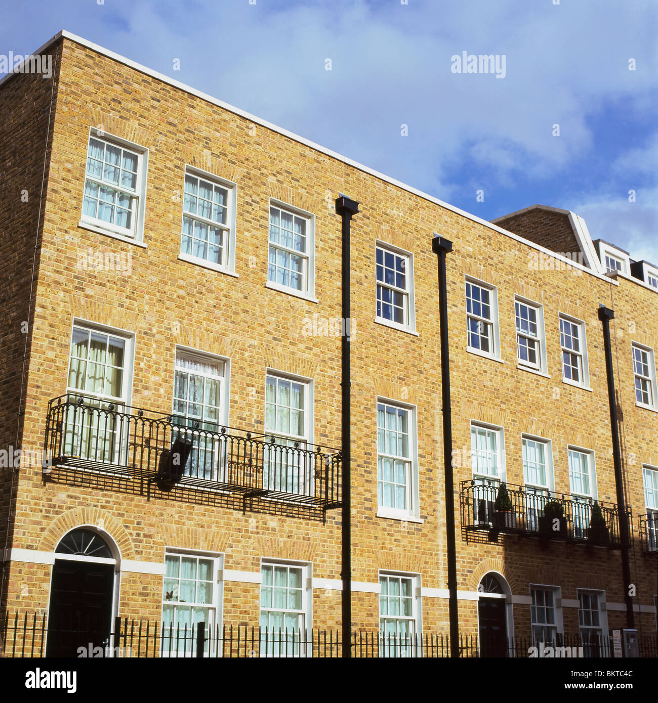 Newly renovated housing in Camberwell Grove, Camberwell, South London ...