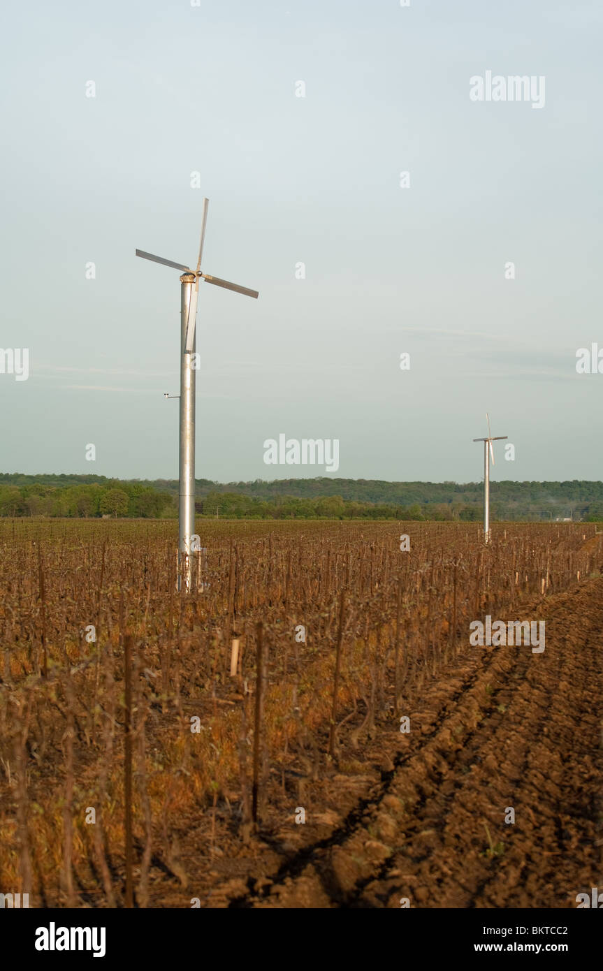 Frost fans vineyard hi-res stock photography and images - Alamy