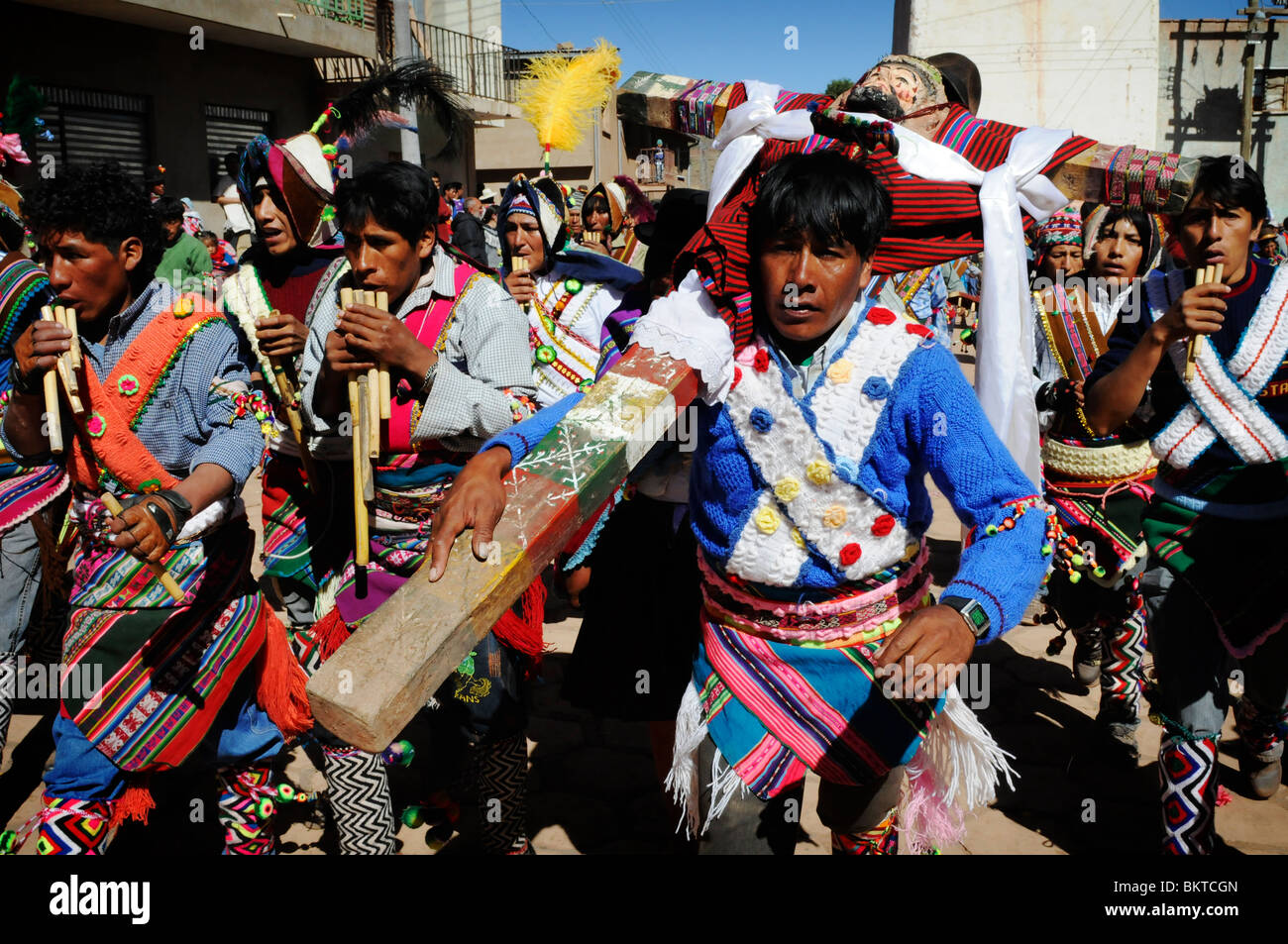 Tinku festival quechua indians in hi-res stock photography and images ...