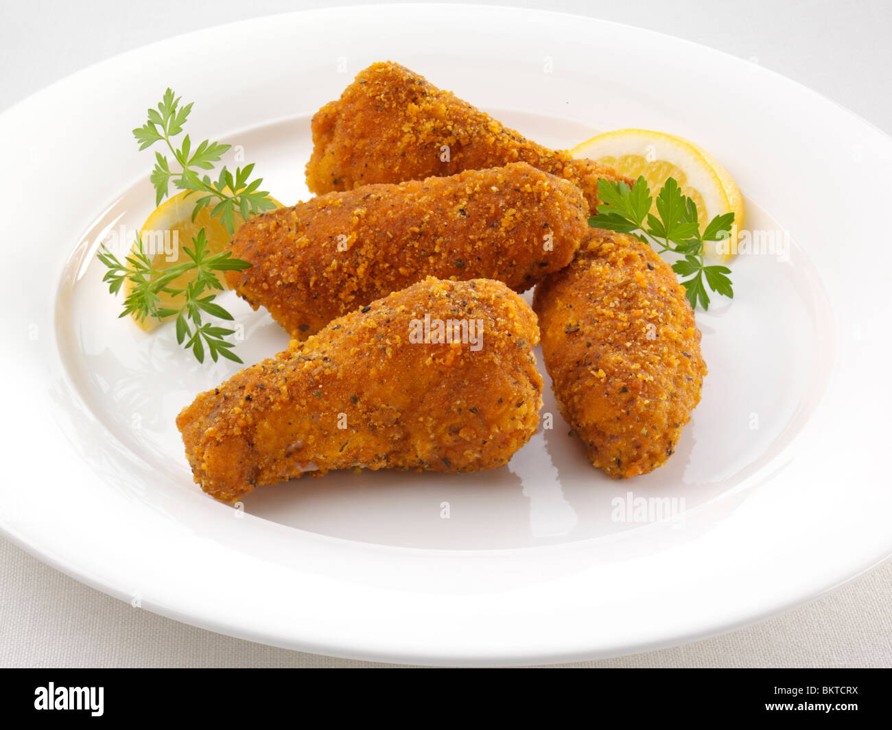 Individual portion southern style chicken wings hi-res stock ...