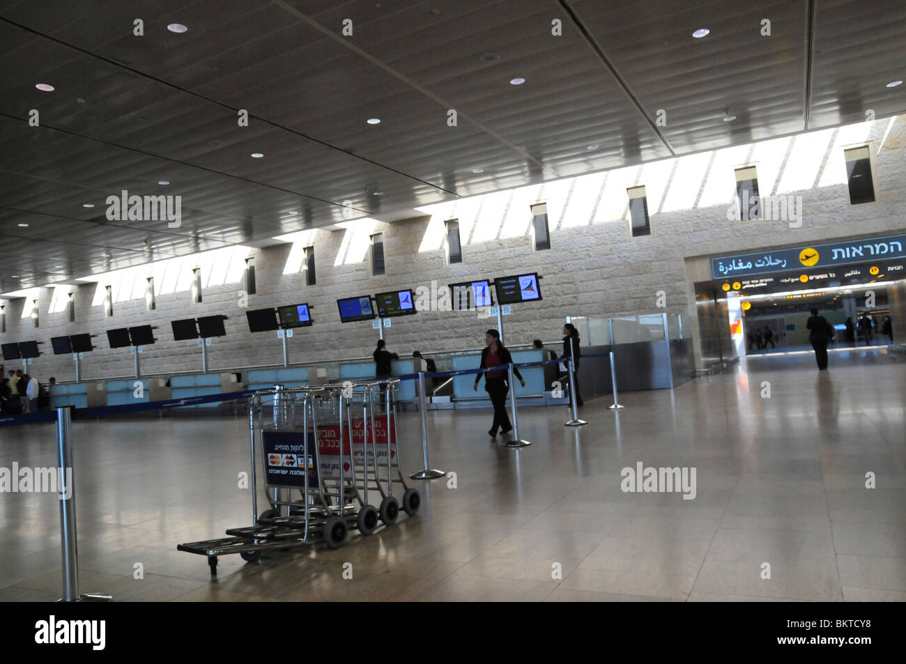 Israel, Ben-Gurion international Airport, Terminal 3, Check in hall ...
