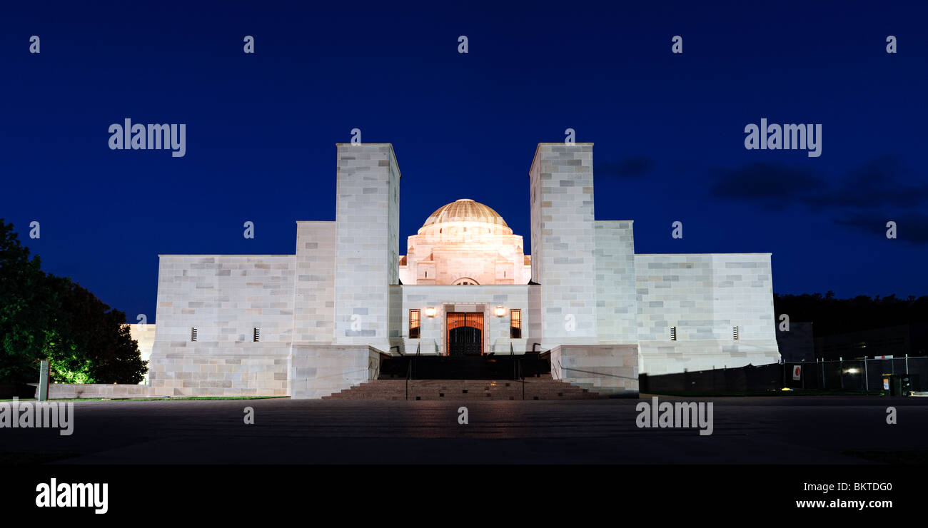 Australian War Memorial Illuminated At Night Canberra Australia ...