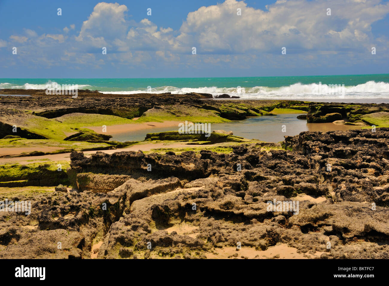 Rock formations Sibauma near Pipa Brazil Stock Photo - Alamy