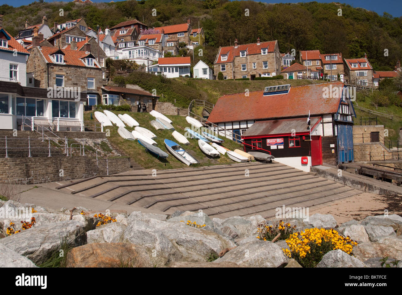 Runswick Bay in North Yorkshire Stock Photo - Alamy