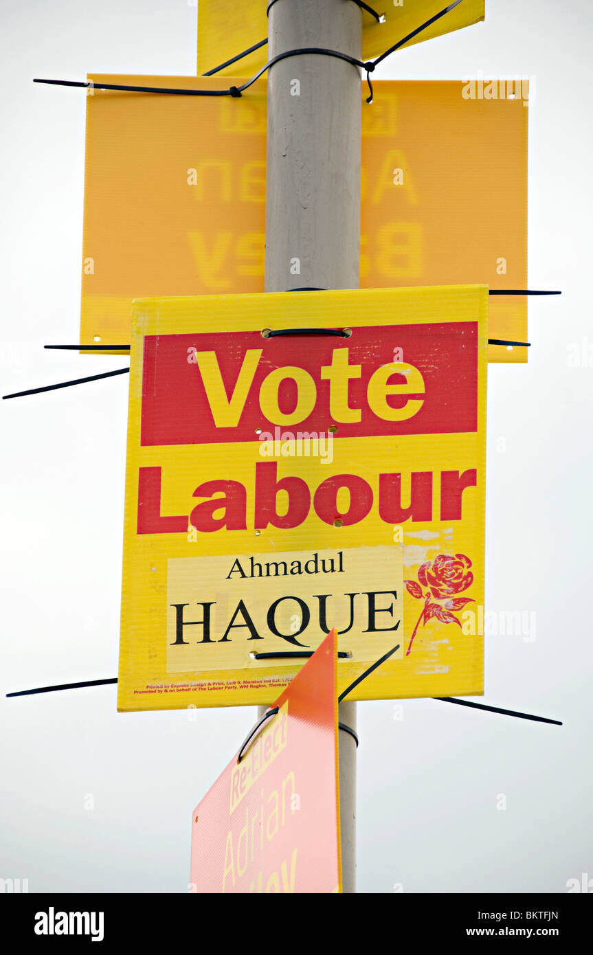 vote labour election signs up in the uk for the general election may ...